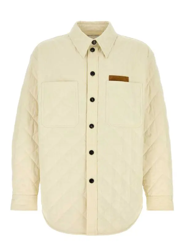 Bottega Veneta Ivory Tech Cotton Jacket - White