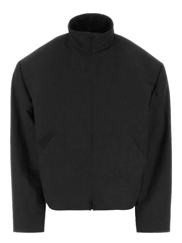 Balenciaga Linen Blend Jacket - Black