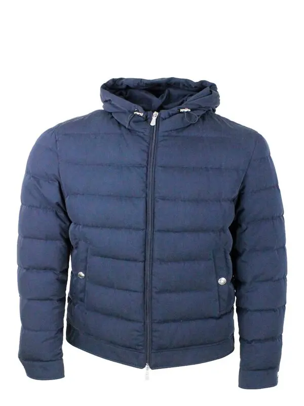 Eleventy Down Jacket - Blue