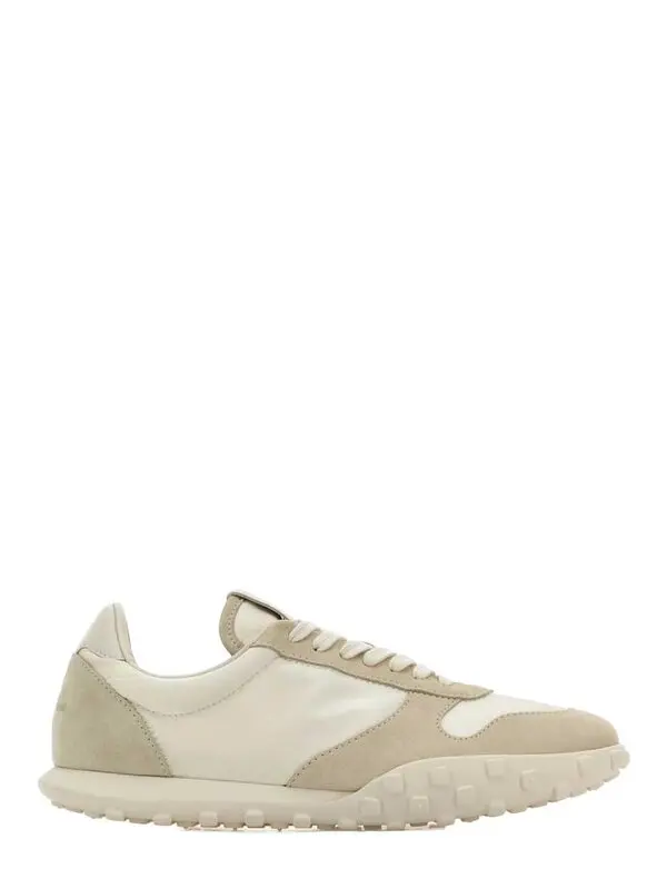 JIL SANDER Two-tone Fabric And Suede Sneakers - Multicoloured