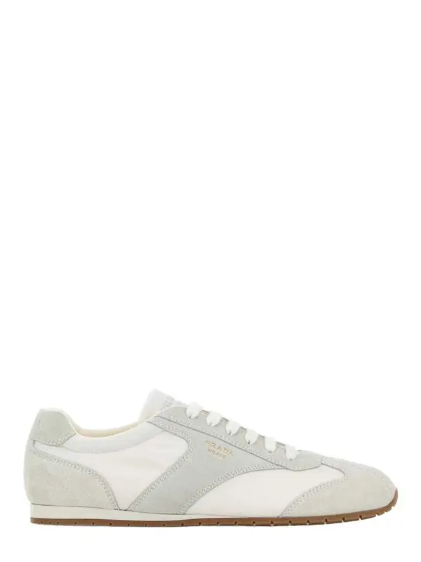 Prada Suede And Fabric Sneakers - Multicoloured