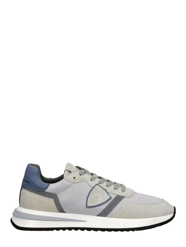 Philippe Model Lace-up Trainers - Grey/blue