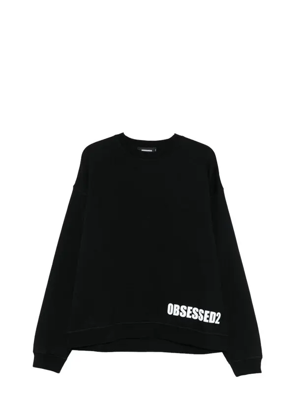 Dsquared2 Crewneck Sweatshirt With Print - Black