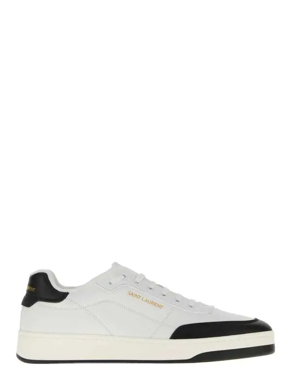 Saint Laurent Sl/61 Leather Sneakers - White