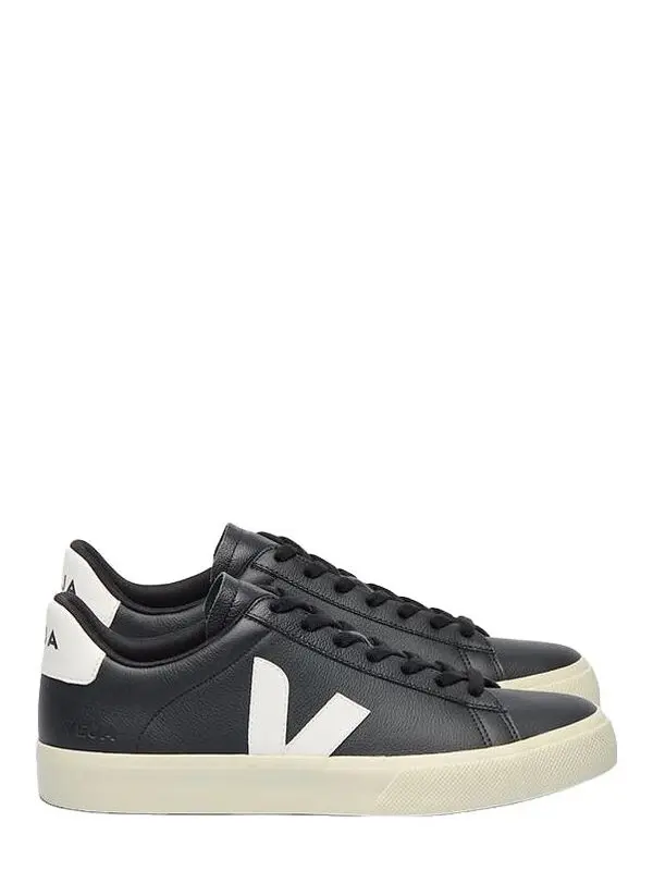VEJA Organic Leather Sneakers - Black_white