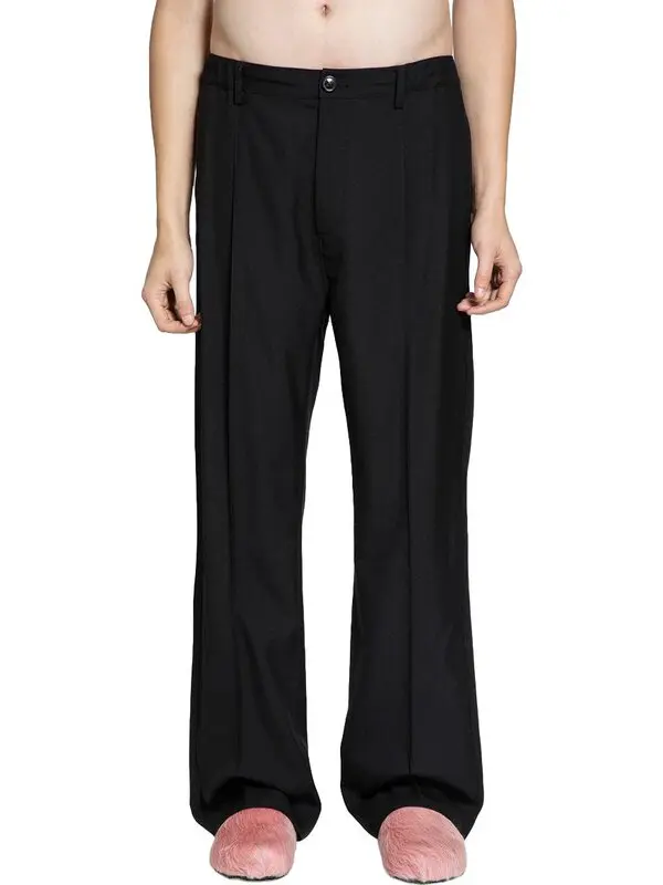 Marni Trousers Full Length Wide Leg - Black