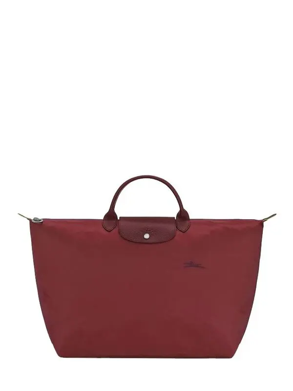 Longchamp Tote With Top Zip Closure - Purple