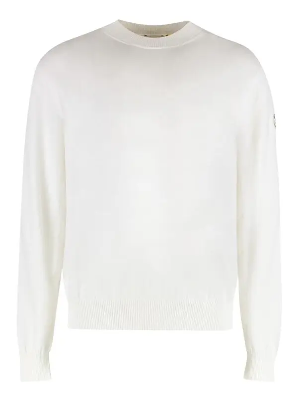 Moncler 3 X Mercedes-benz Nigo Cotton Crew-neck Sweater - White