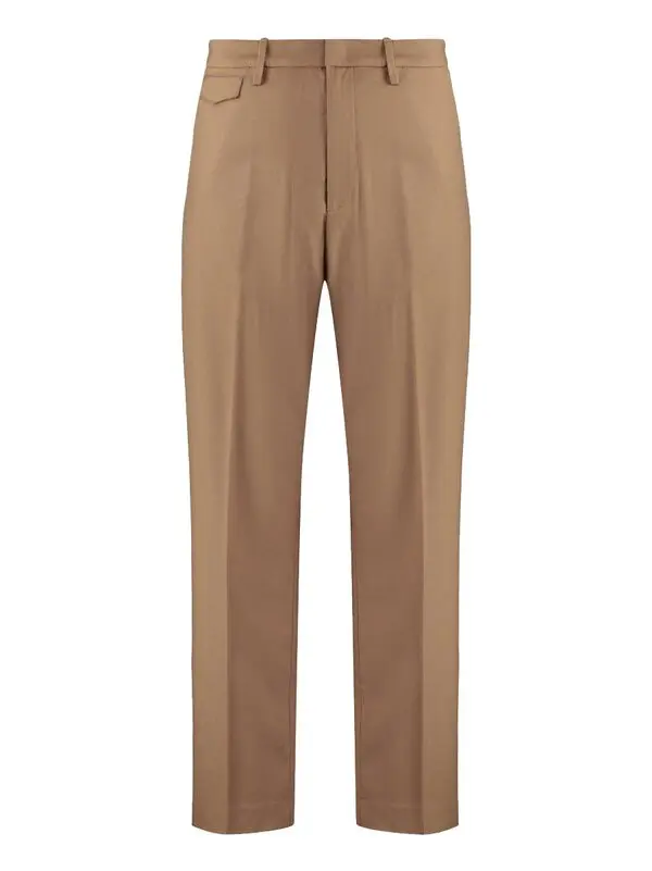 DONDUP Louis Virgin Wool Trousers - Brown