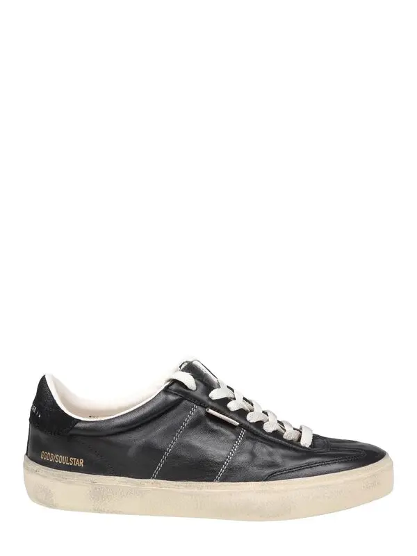 Golden Goose Soul-star Leather Sneakers - Black