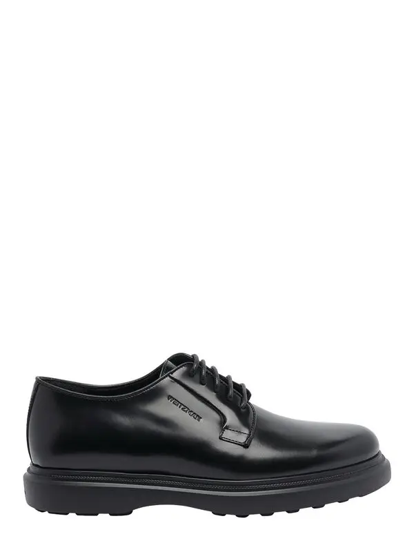 STUART WEITZMAN Lace Up Flat Shoes - Black