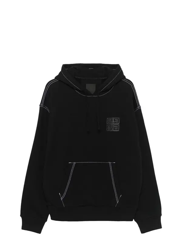 Givenchy Cotton Jersey Hoodie - Black