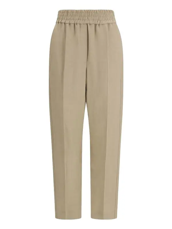 Brunello Cucinelli Straight Leg Trousers - Beige