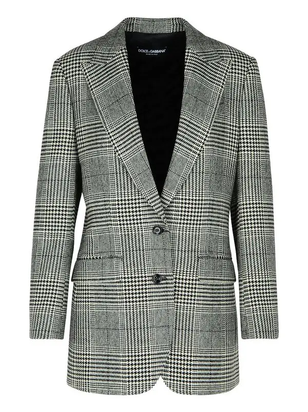 Dolce & Gabbana Virgin Wool Blend Blazer - Grey