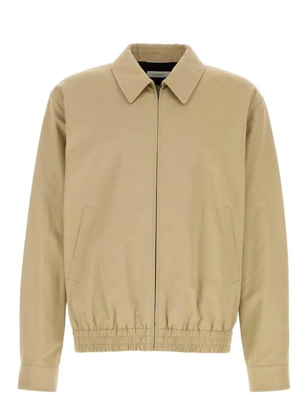Saint Laurent Gabardine Jacket - Beige O Tan