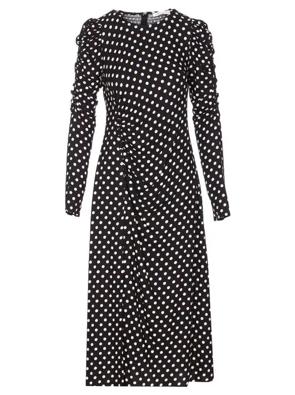 MAR DE MARGARITAS Polka Dot Dress - Black