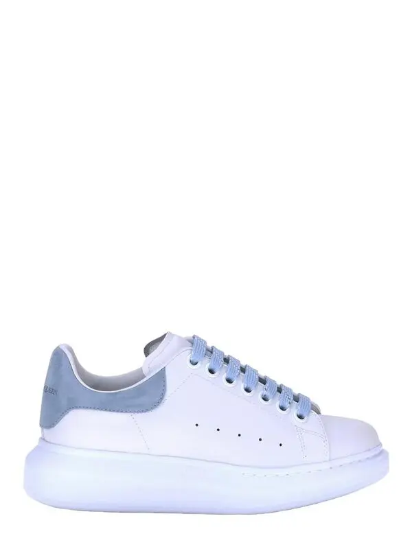 Alexander McQueen Leather Sneakers - Blue