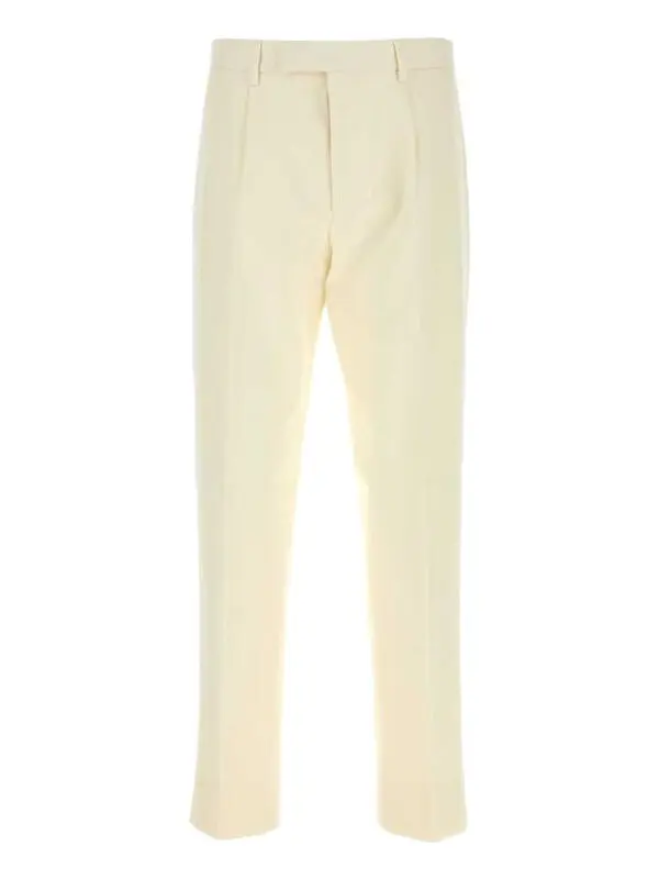 Zegna Cotton And Wool Pants - N01r