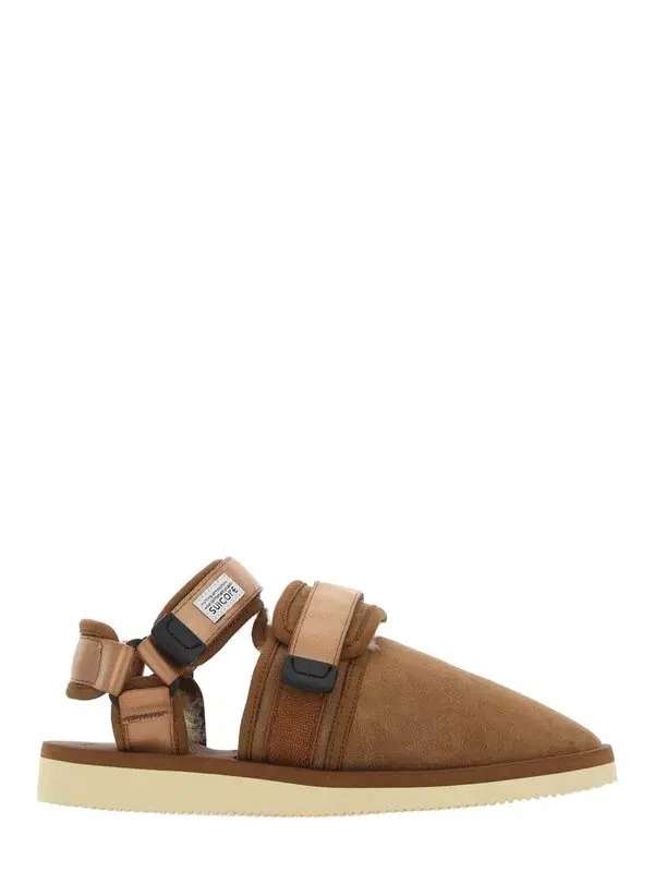Suicoke Nots Suede Slippers - Brown