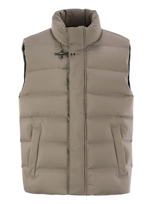 FAY Quilted Vest - Beige