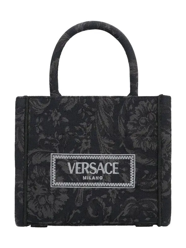 Versace Athena Mini Tote Bag - Black