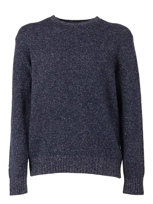 BALLANTYNE Round Neck Pullover - Blue