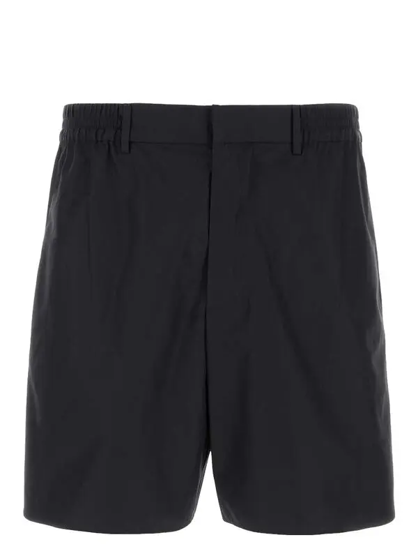 Fendi Poplin Bermuda Shorts - Black