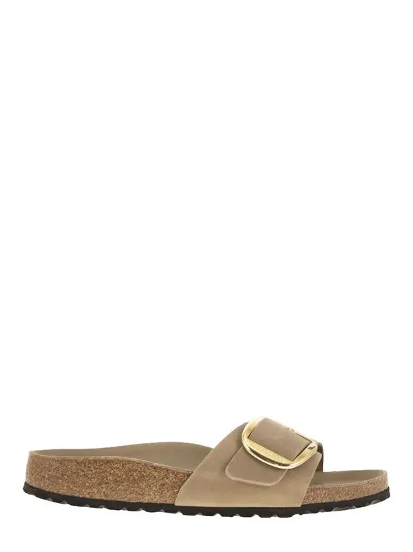 BIRKENSTOCK Madrid Big Buckle Flat Sandal - Beige