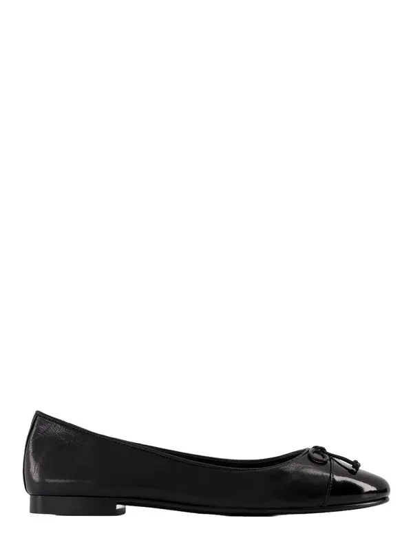 Tory Burch Cap Toe Ballerinas - Black