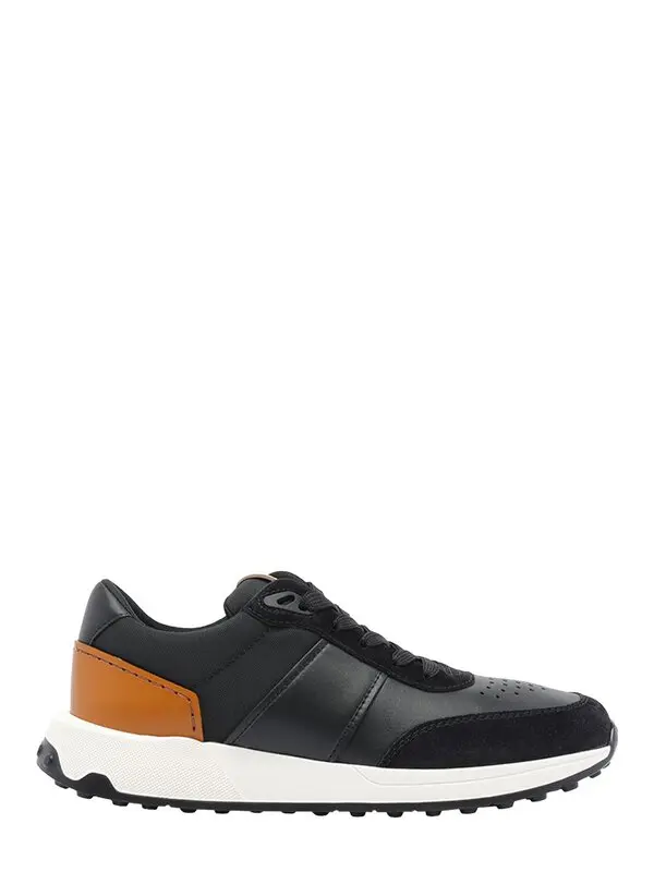 TOD'S Leather And Fabric Sneakers - Black