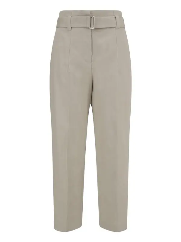 Brunello Cucinelli Tapered Linen Pants - Beige