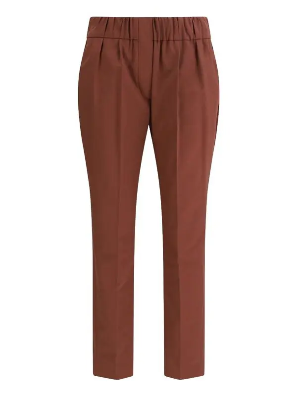 Brunello Cucinelli Straight Leg Pants - Red