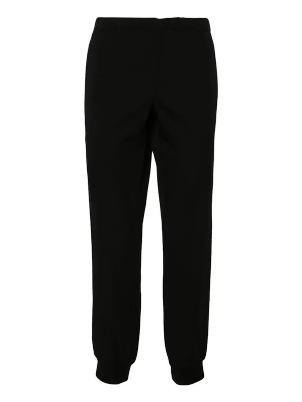 Prada Drawstring-waist Tapered Trousers - Black
