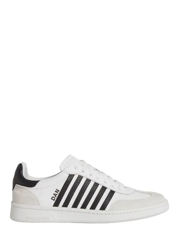 Dsquared2 Boxer Leather Sneakers - White
