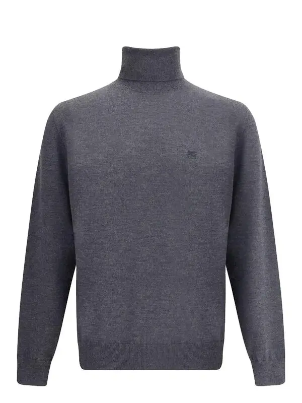 Etro Wool Turtleneck Sweater - Grey