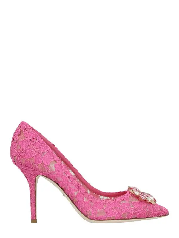 Dolce & Gabbana Bellucci Lace Pumps - Purple