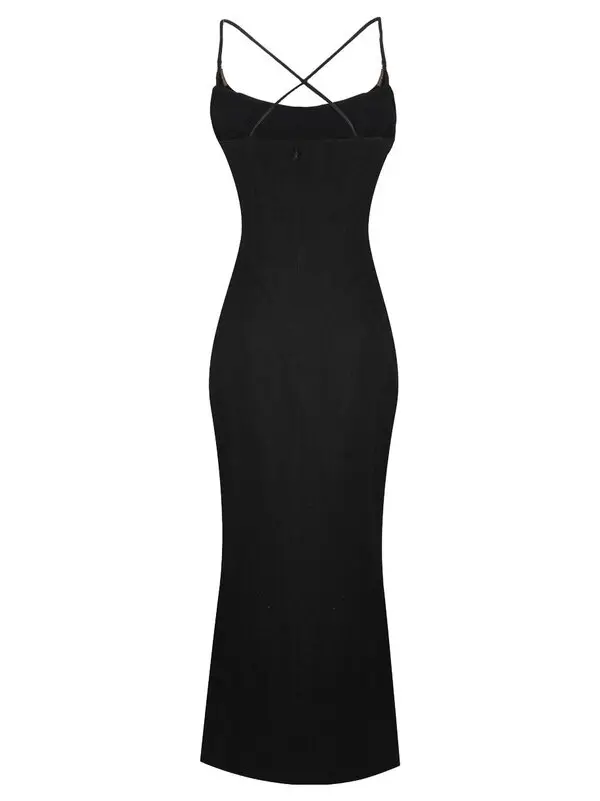 MUGLER Stretch Dress - Black