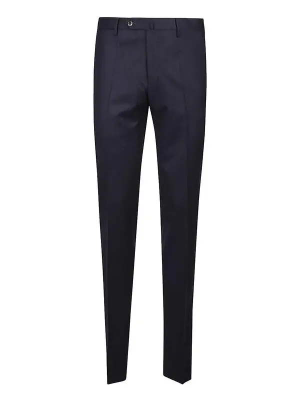 PT TORINO Slim Flat Front Trousers - Blue