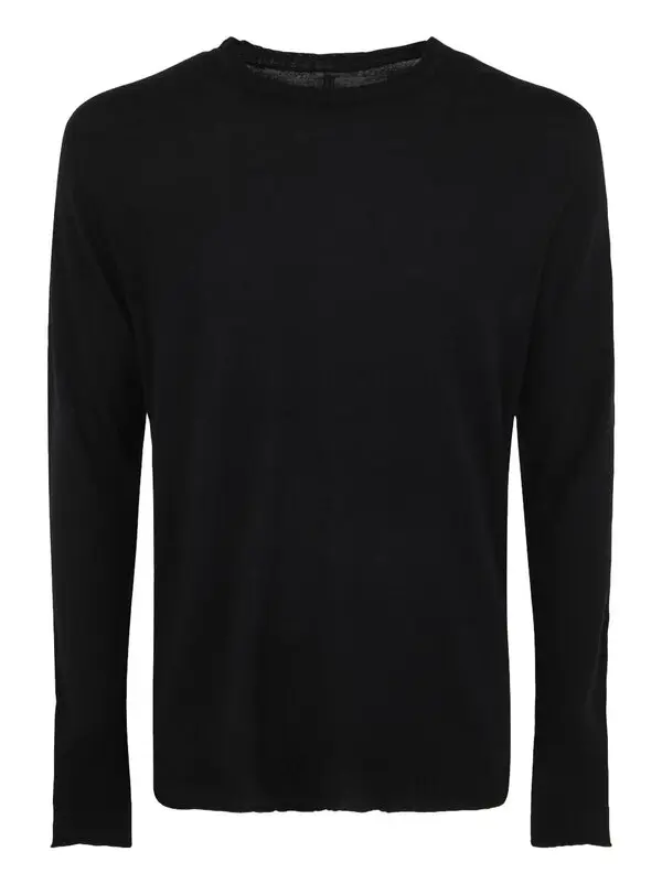 MD75 Wool Crew Neck Sweater - Black