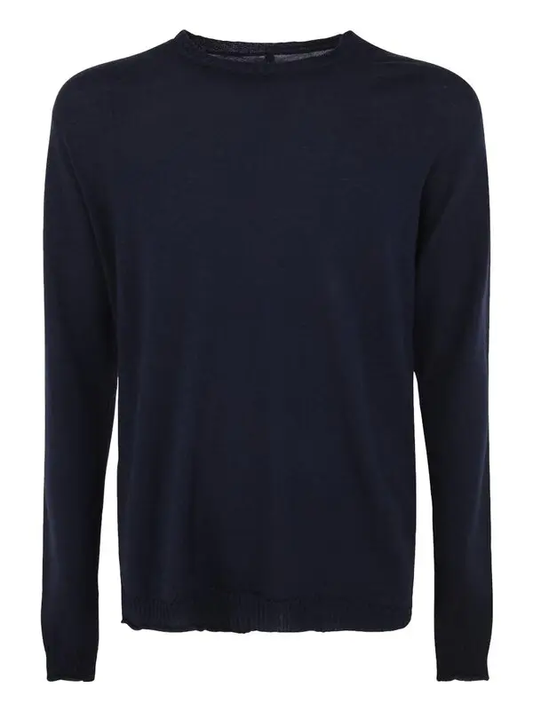 MD75 Wool Crew Neck Sweater - Blue