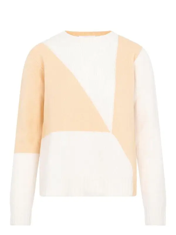JIL SANDER Long-sleeved Wool Sweater - Yellow