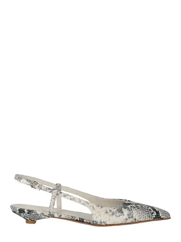 SERGIO LEVANTESI Flavia Roccia Slingback Ballerina - Snake Print