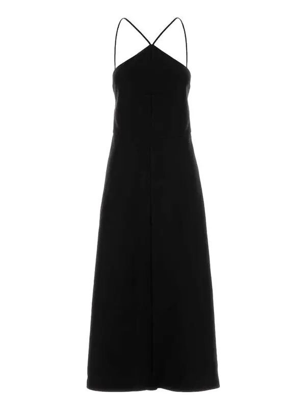 JIL SANDER Silk Blend Dress - Black