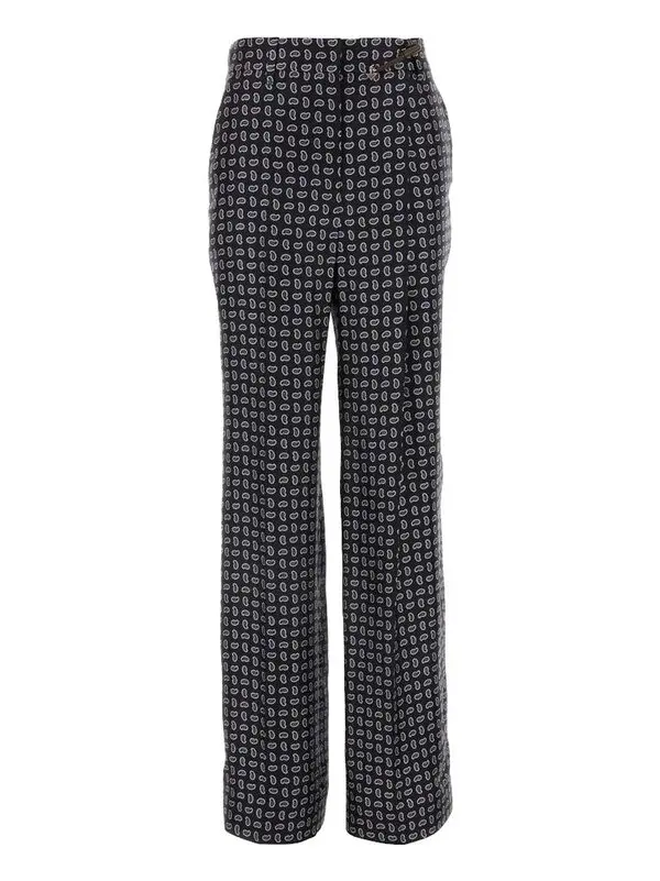 Prada Silk Pants - Printed