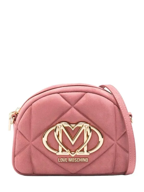 Moschino Quilted Crossbody Bag - Pink