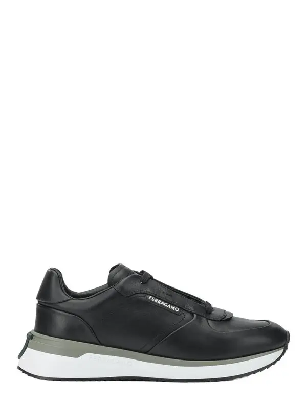 FERRAGAMO Low Top Sneakers - Black