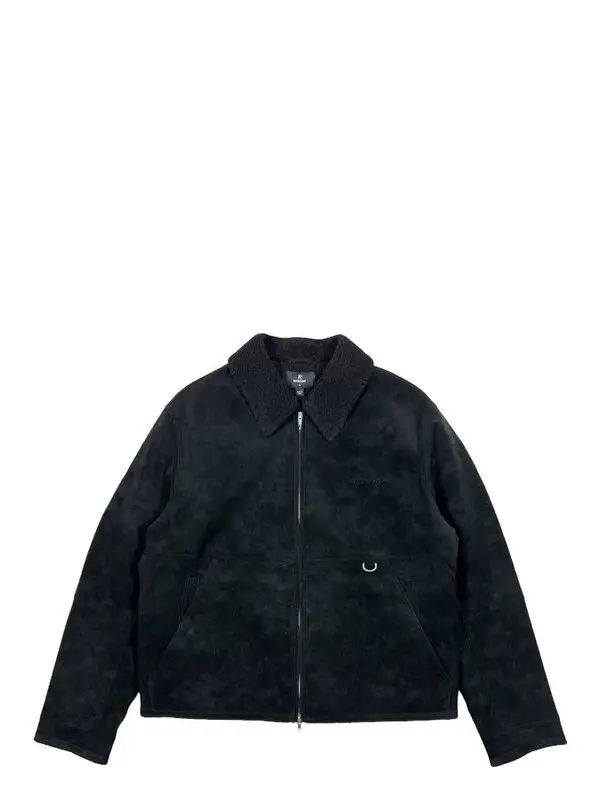 REPRESENT Jacket With Shearling Collar - Black
