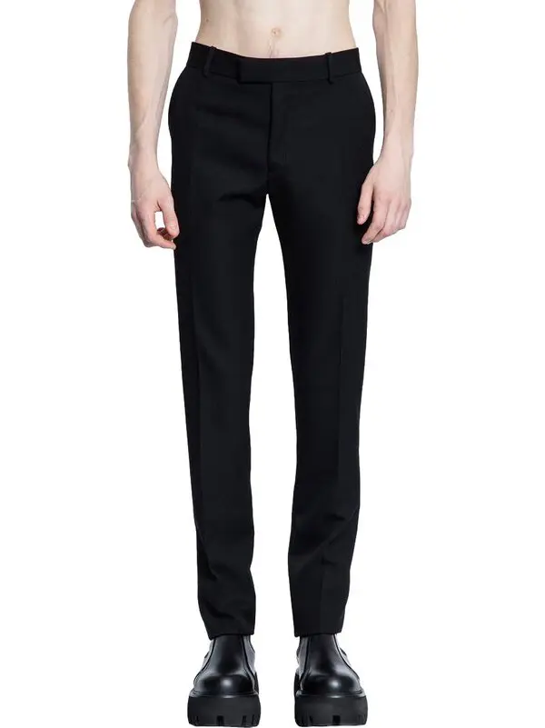 Alexander McQueen Low Rise Cgrt Trousers - Black
