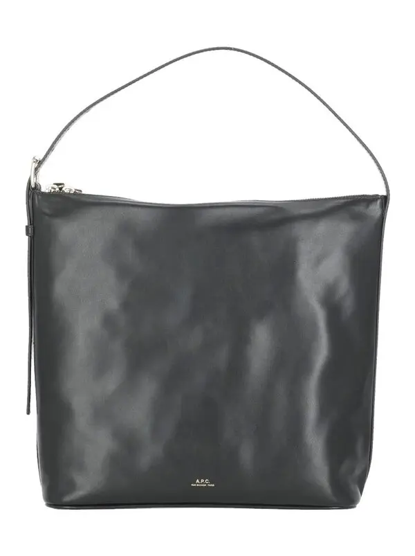 A.p.c. Leather Shoulder Bag - Black