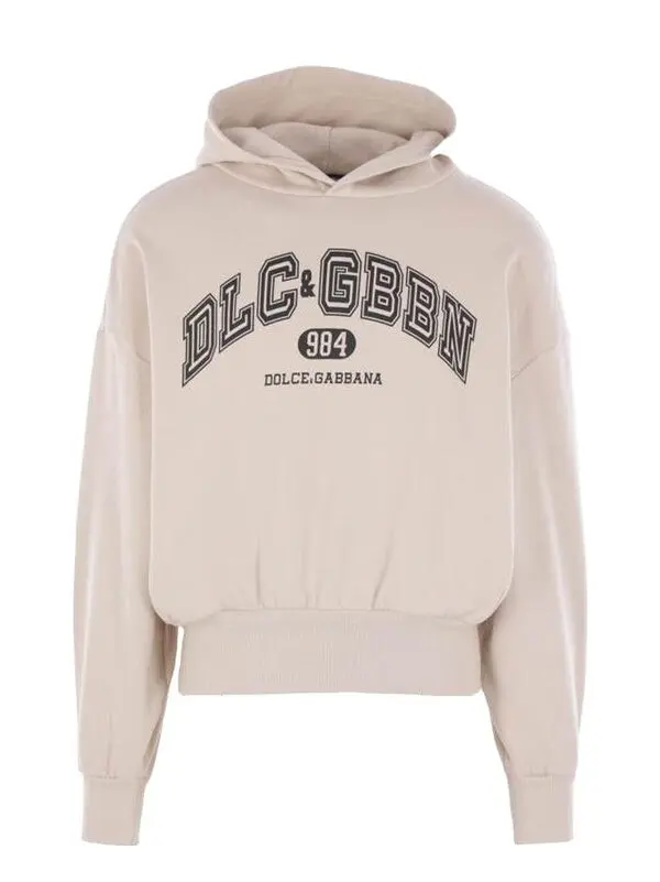 Dolce & Gabbana Oversized Hoodie - Beige